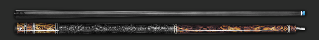 Rhino RETRÔ Pool Cue - Bocote - Crocodile Embossed Microfiber Leather