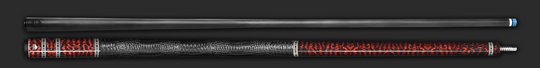 Rhino RETRÔ Pool Cue - Snake - Crocodile Embossed Microfiber Leather W