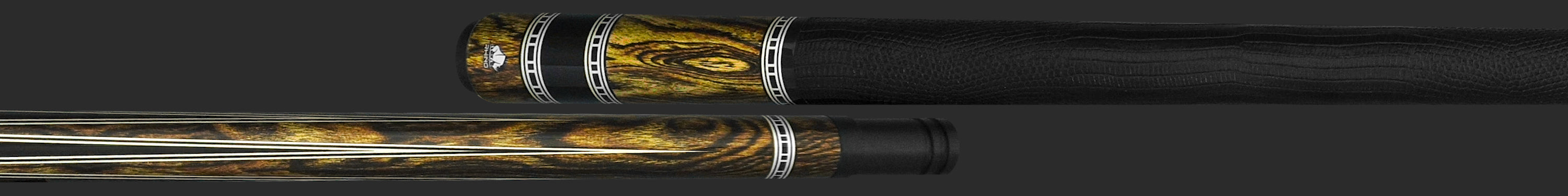 Rhino RETRÔ Pool Cue - Bocote - Lizard Embossed Microfiber Leather Wra ...