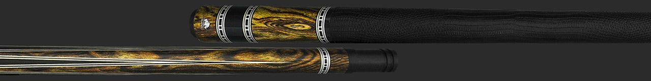 Rhino RETRÔ Pool Cue - Bocote - Lizard Embossed Microfiber Leather Wra ...