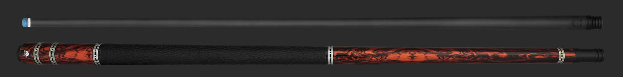 Rhino RETRÔ Pool Cue - Cocobolo - Crocodile Embossed Microfiber Leathe ...