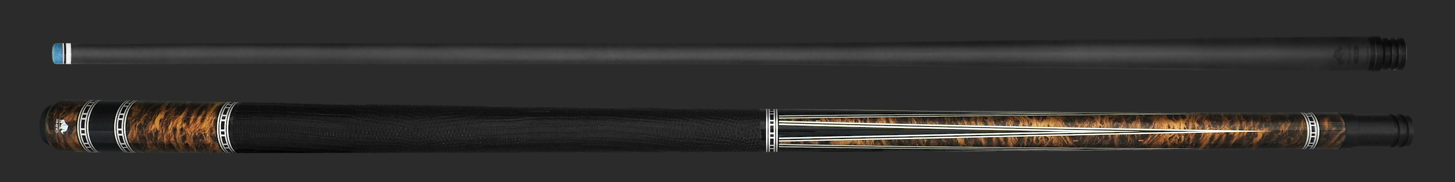 Rhino RETRÔ Pool Cue - Thuya - Lizard Embossed Microfiber Leather Wrap ...