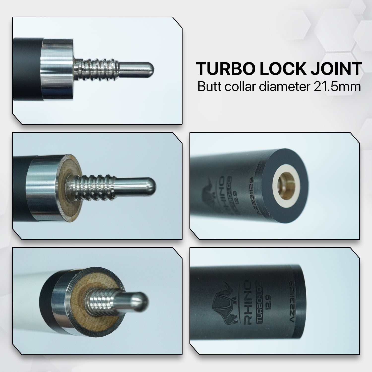 Rhino - 30" / Turbo Lock Carbon Pool Cue Single Shaft – Rhino Billiards