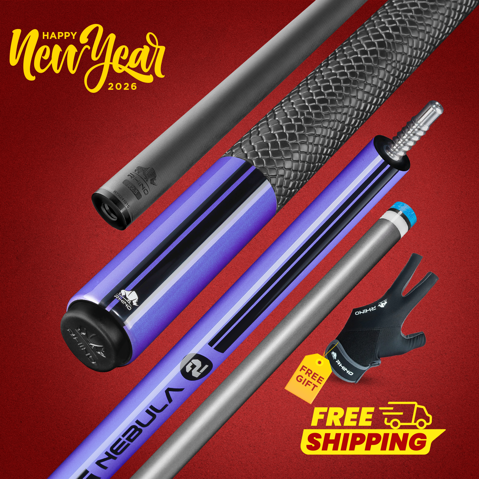 RHINO NEBULA POOL CUES